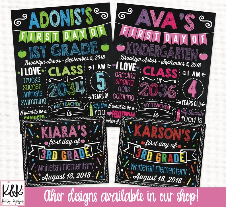 Last Day of School Sign Printable End of School Chalkboard - Etsy