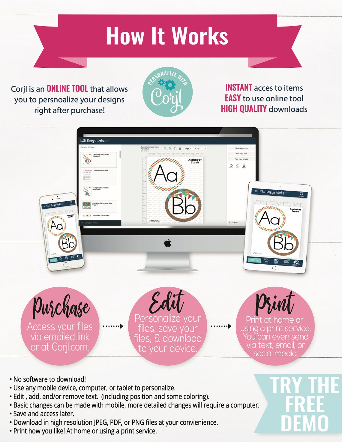 Camping Classroom Multicultural Hand Signals Printable - Etsy