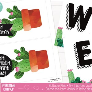 Cactus Succulent Theme Classroom Editable Behavior Clip Chart Printable ...