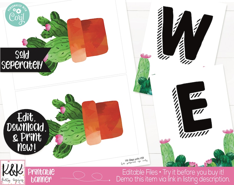 Cactus Succulent Theme Classroom Editable Behavior Clip Chart - Etsy