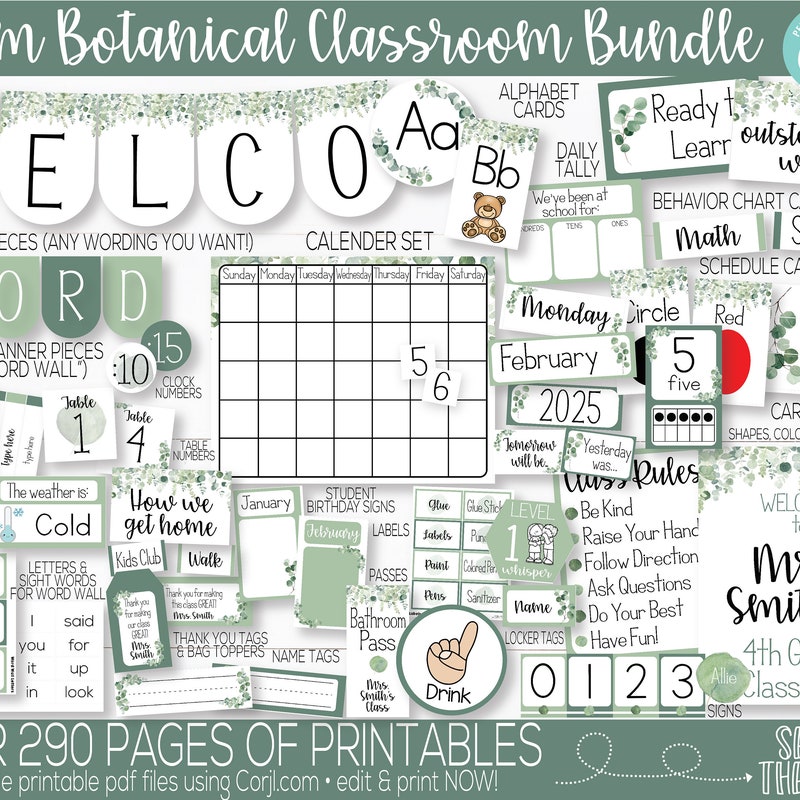 Botanical Classroom - Etsy UK