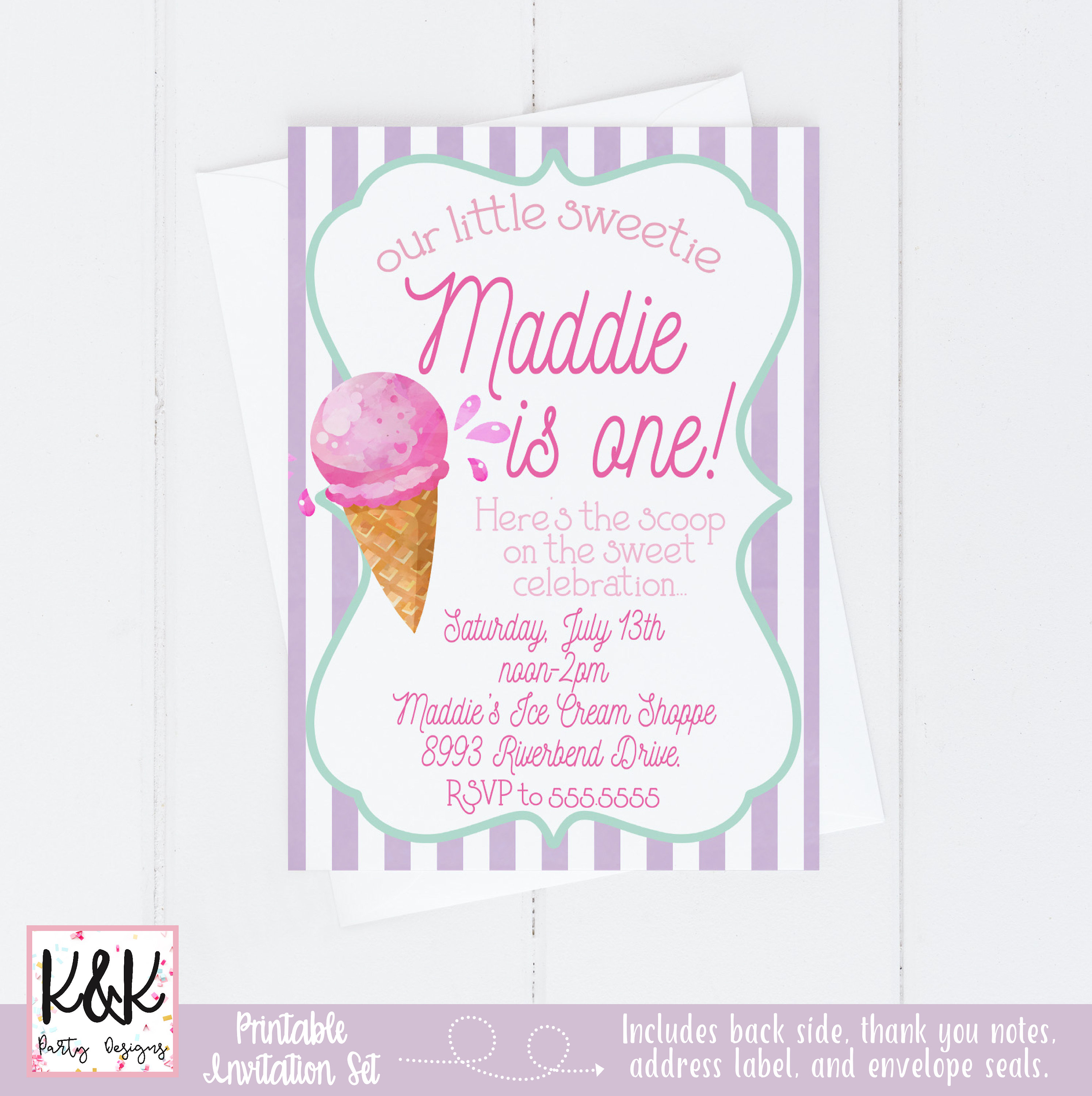 Ice Cream Food Labels, Ice Cream Place Cards, Ice Cream Buffet Cards ...