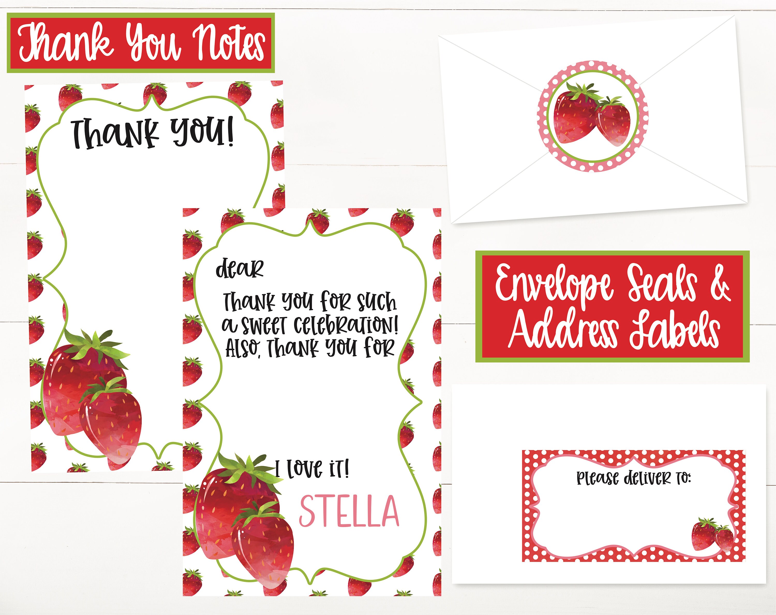 Strawberry Party Signs Strawberry Welcome Sign Strawberry | Etsy