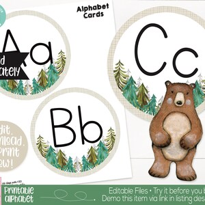 Woodland Forest Theme Classroom Editable Behavior Clip Chart Printable ...