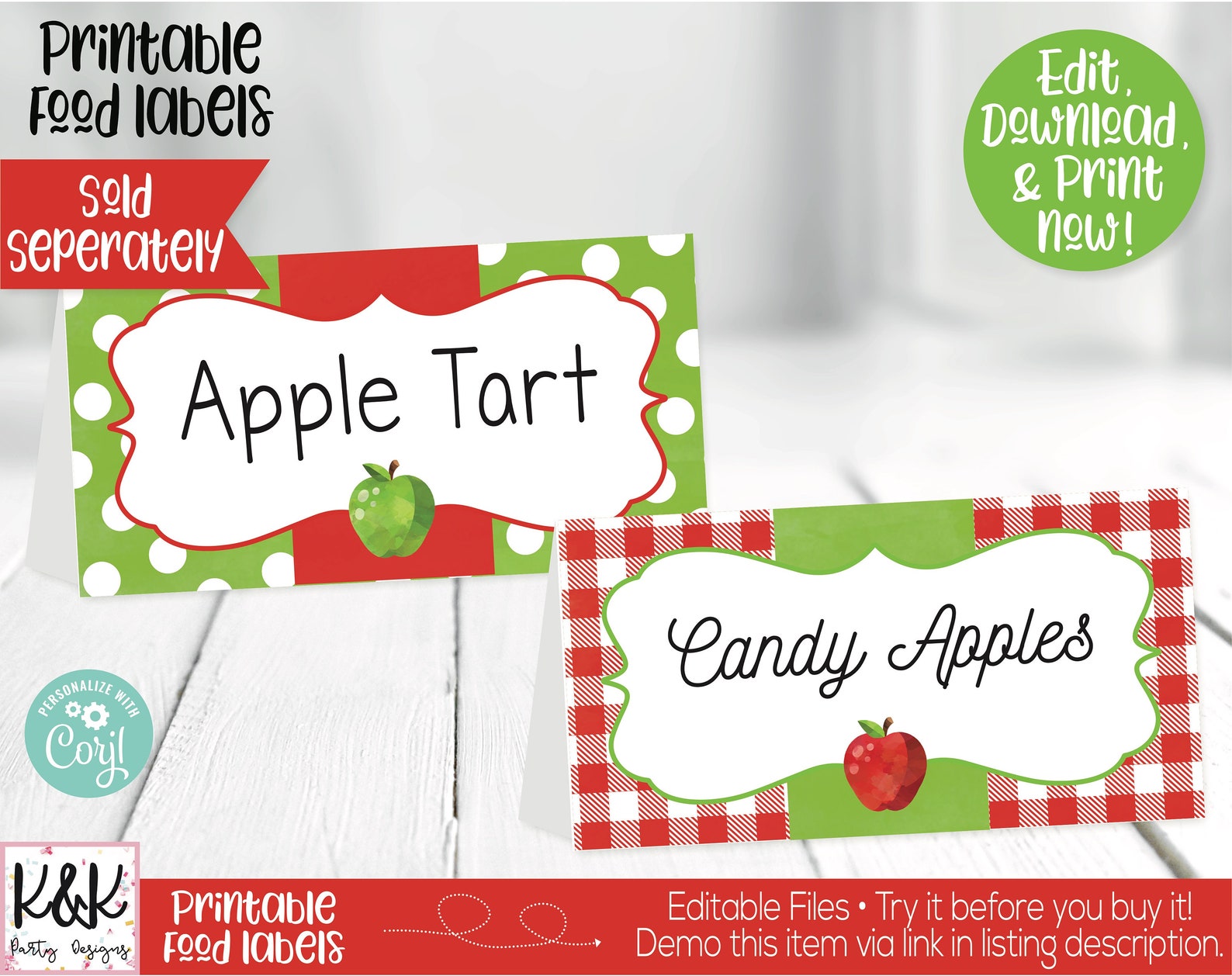 Apple Water Bottle Label Apple Drink Label Apple Birthday | Etsy