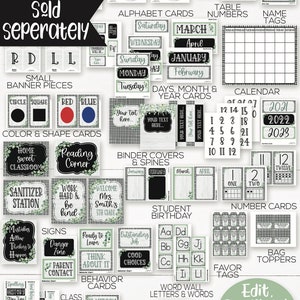 Farmhouse Theme Classroom Alphabet Banner Printable, Teacher Supply ...
