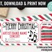 Christmas Concert Ticket Surprise Gift Voucher, Surprise Concert Show ...
