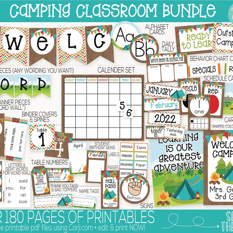 Camping Classroom - Etsy
