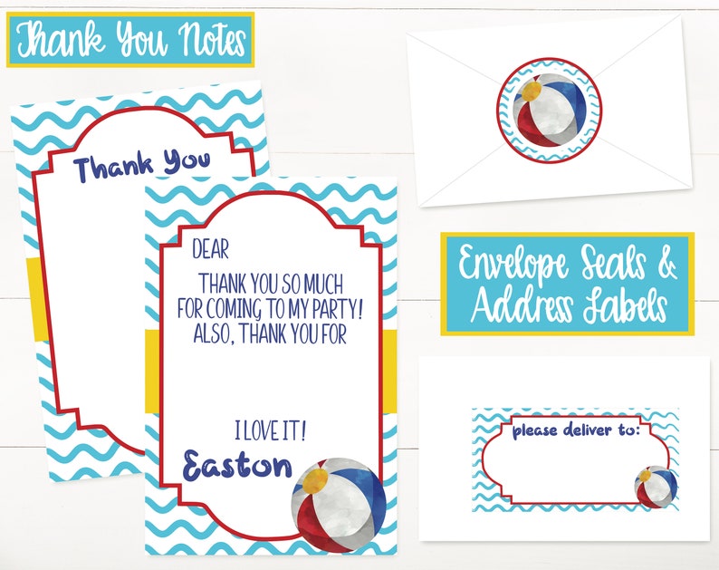 Pool Party Water Bottle Labels Pool Party Drink Labels Pool - Etsy