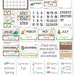 Camping Classroom Calendar Set Printable, Camping Forest Theme, Teacher ...