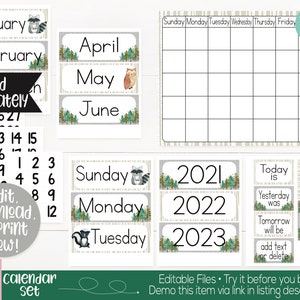 Woodland Forest Theme Classroom Editable Behavior Clip Chart Printable ...