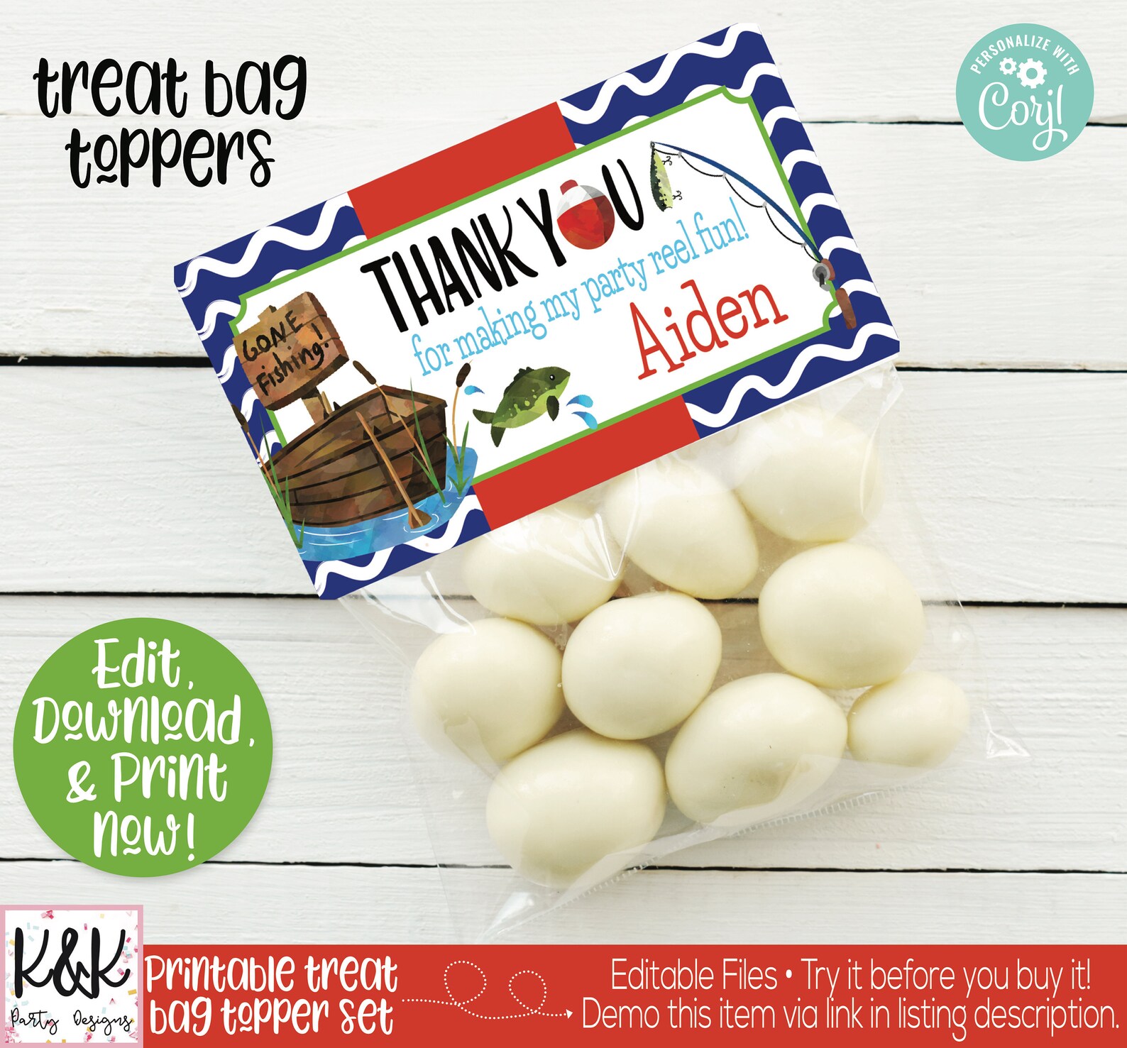 Ofishally One Treat Bag Toppers Ofishally One Favor Bag | Etsy