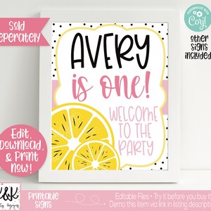 Pink Lemonade Favor Tag, Lemonade Party Favors, Lemonade Favor Label ...