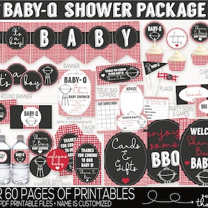 Baby Q Baby Shower Decorations, Baby Q Invitation, BBQ Baby Shower ...