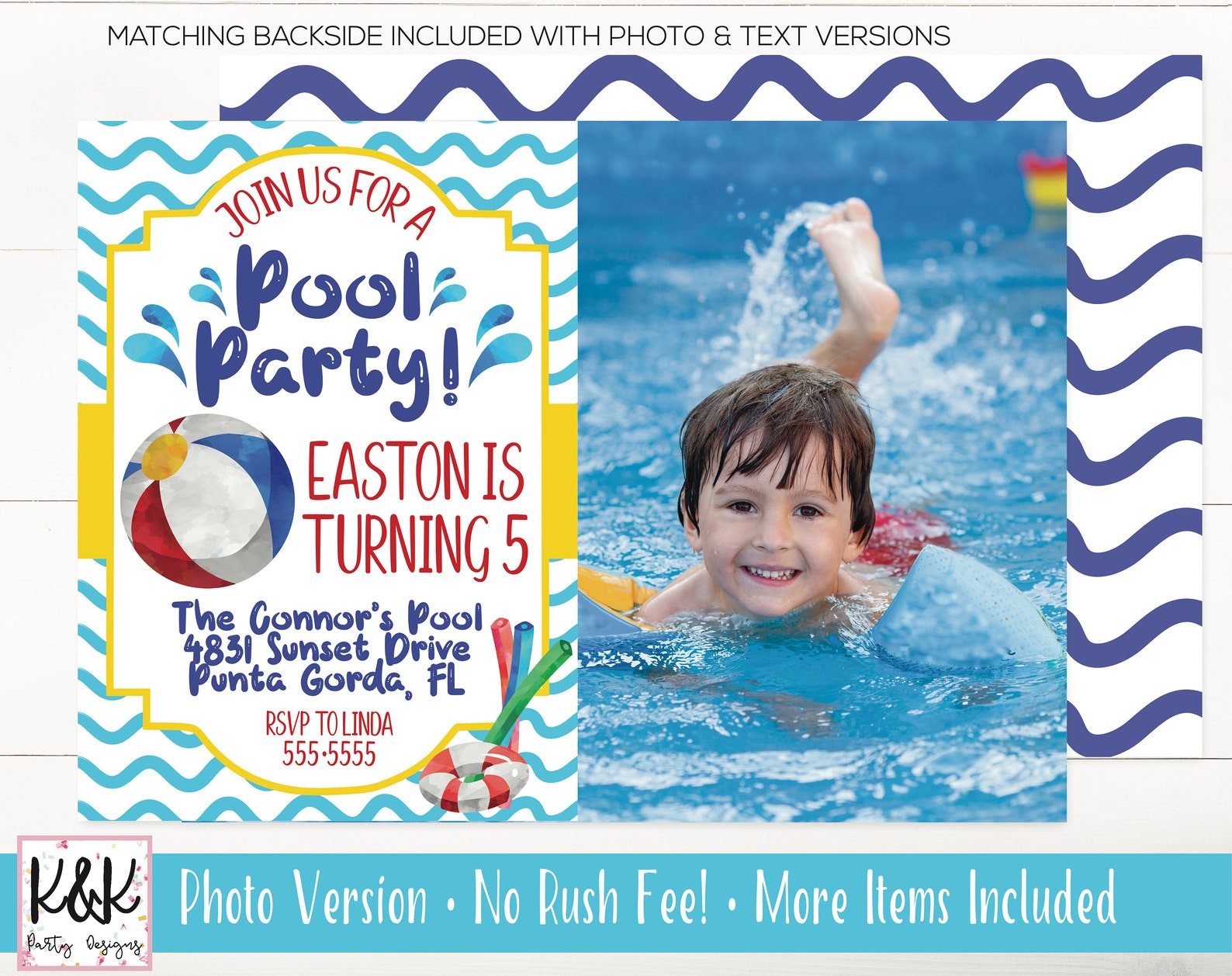 Pool Party Food Labels Beach Ball Food Labels Pool Party - Etsy