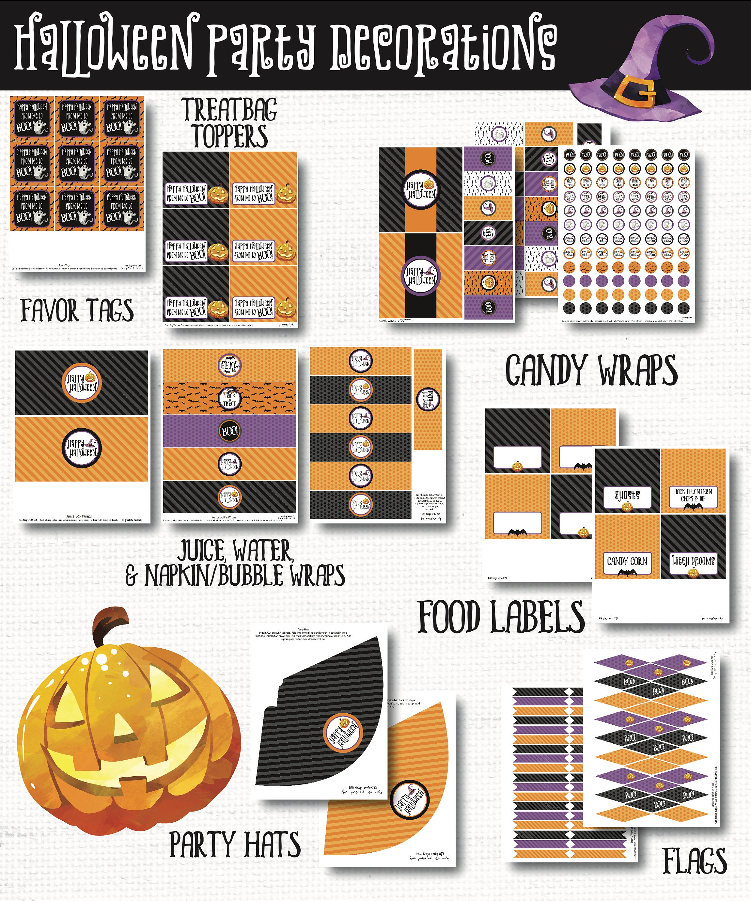 Halloween Banner Halloween Party Decorations Halloween | Etsy