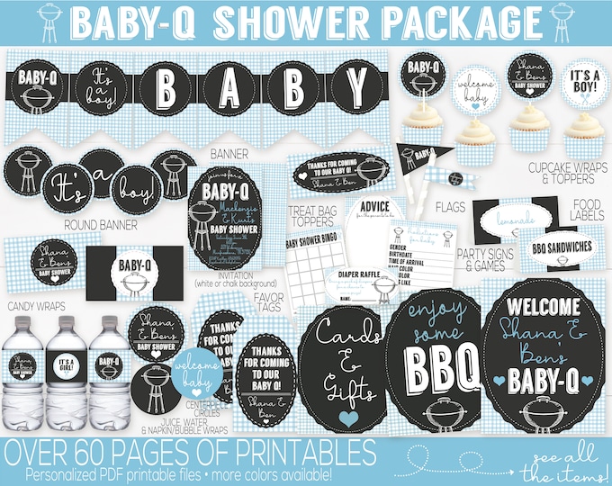 Baby Q Baby Shower Decorations, Baby Q Invitation, BBQ Baby Shower ...