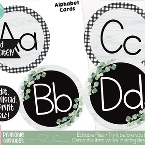 Farmhouse Theme Classroom Banner Printable, Teacher Supply, Printable ...