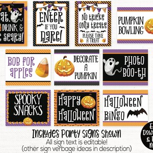 Halloween Party Signs, Halloween Welcome Sign, Enter If You Dare ...