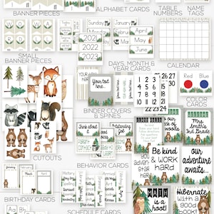 Woodland Forest Theme Classroom Editable Behavior Clip Chart Printable ...