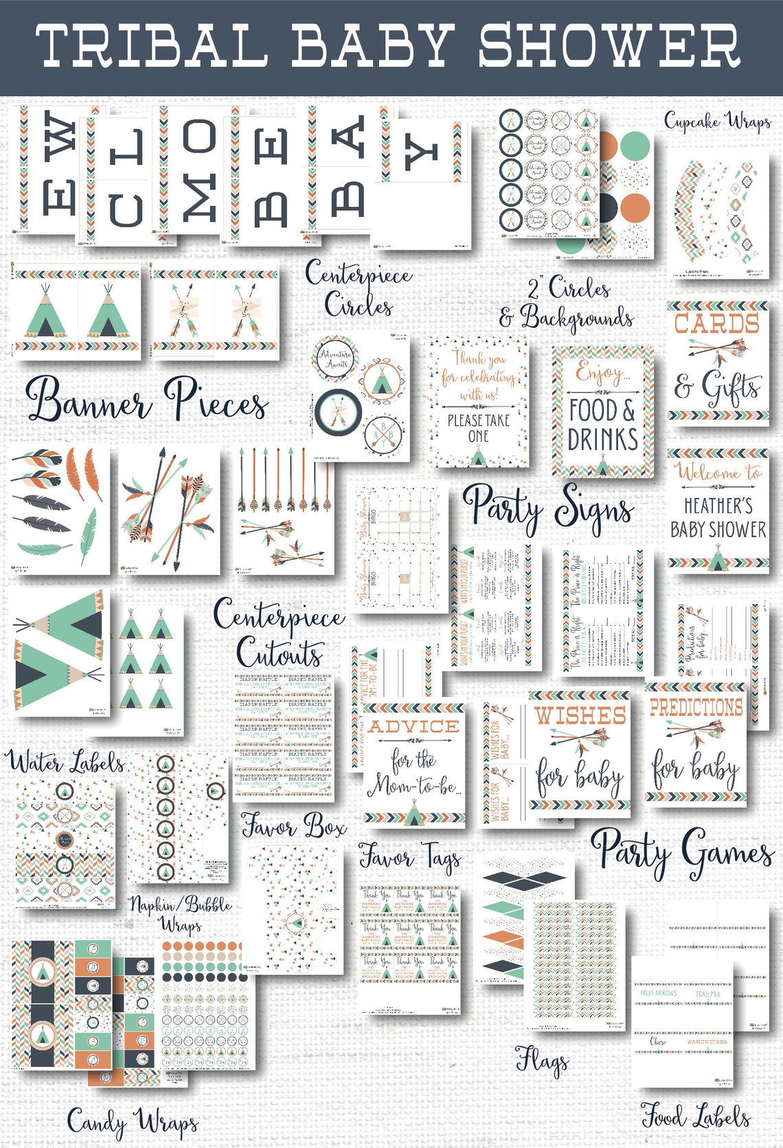 Tribal Aztec Baby Shower Invitation Tribal Aztec Baby Shower - Etsy