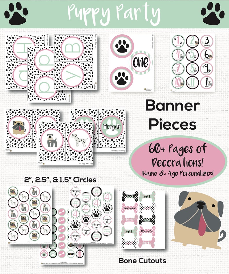 Puppy Dog Birthday Party Invitation Puppy Dog Birthday Party | Etsy