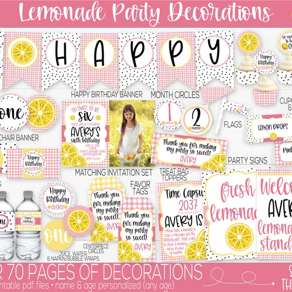 Pink Lemonade Party - Etsy