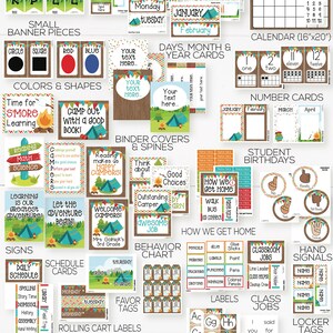 Camping Forest Classroom Theme Supplies and Decorations, Teacher Supply ...