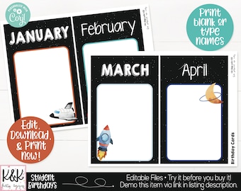 Classroom Birthday Display - Etsy