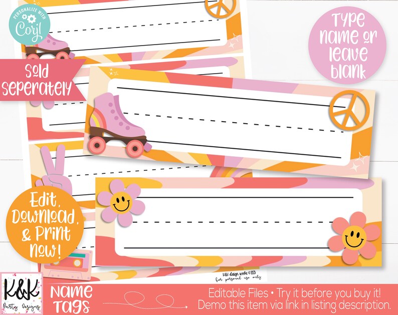 Retro Groovy Classroom Birthday Display Printable, Retro Groovy Theme ...