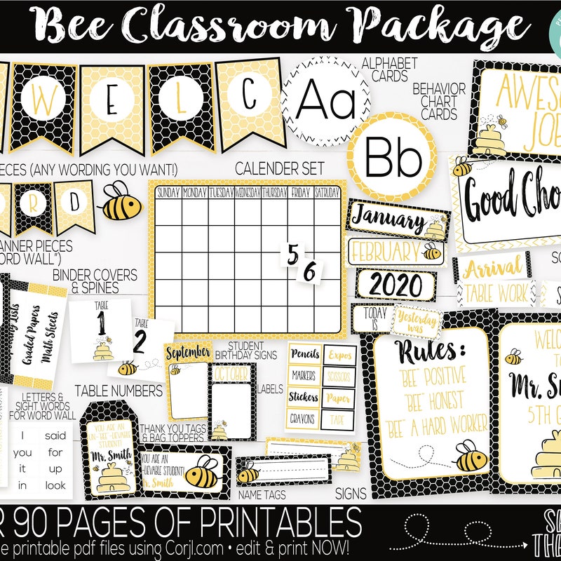 Bee Classroom Decor - Etsy