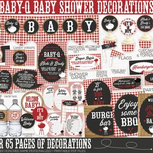 Baby Q Baby Shower Banner, BBQ Shower Banner, Barbecue Baby Shower ...
