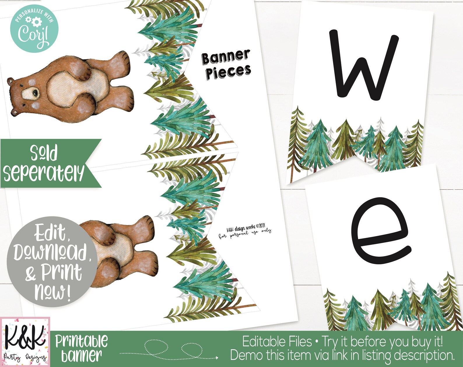 Woodland Forest Theme Classroom Alphabet Banner Printable, Teacher ...