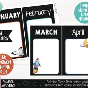 Outer Space Theme Classroom Banner Printable, Teacher Supply, Printable ...