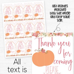 Pumpkin Favor Tag, Pumpkin Birthday Party Decorations, Our Little ...