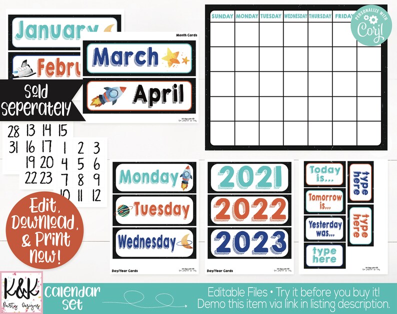 Space Theme Classroom Alphabet Banner Printable Teacher - Etsy