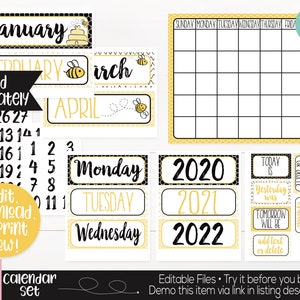 Bee Theme Classroom Editable Behavior Clip Chart Printable, Bee Teacher ...