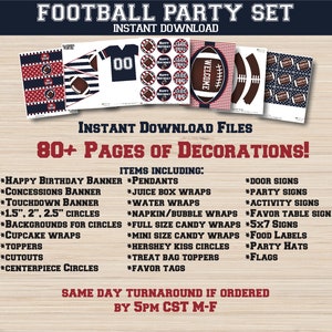 Football Birthday Party Decorations, Sports Birthday Party Decorations ...