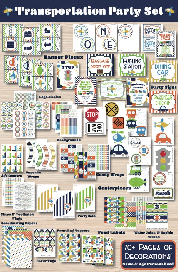 Planes Trains Automobiles Party - Transportation Party -Transportation ...