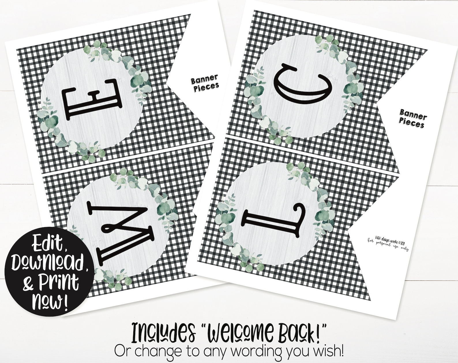 Farmhouse Theme Classroom Banner Printable Teacher Supply - Etsy