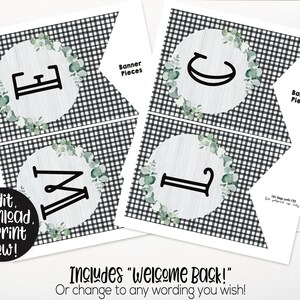 Farmhouse Theme Classroom Banner Printable, Teacher Supply, Printable ...