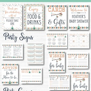 Tribal Aztec Baby Shower Invitation, Tribal Aztec Baby Shower ...