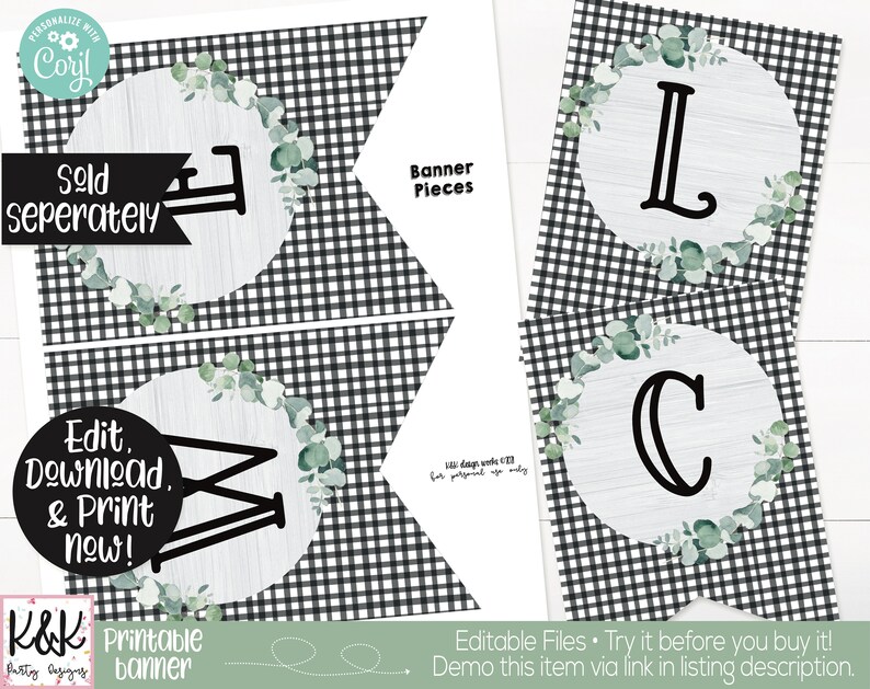 Farmhouse Theme Classroom Desk Name Tags Printable Teacher - Etsy