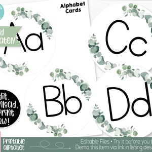 Calm Botanical Farmhouse Theme Classroom 1-20 Number Cards Printable ...