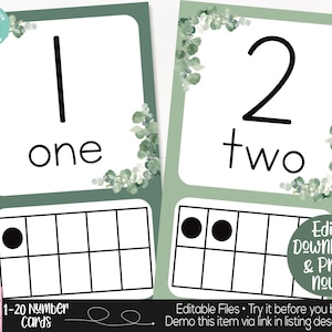 Calm Botanical Classroom Theme Supplies and Decorations Printable, Calm ...