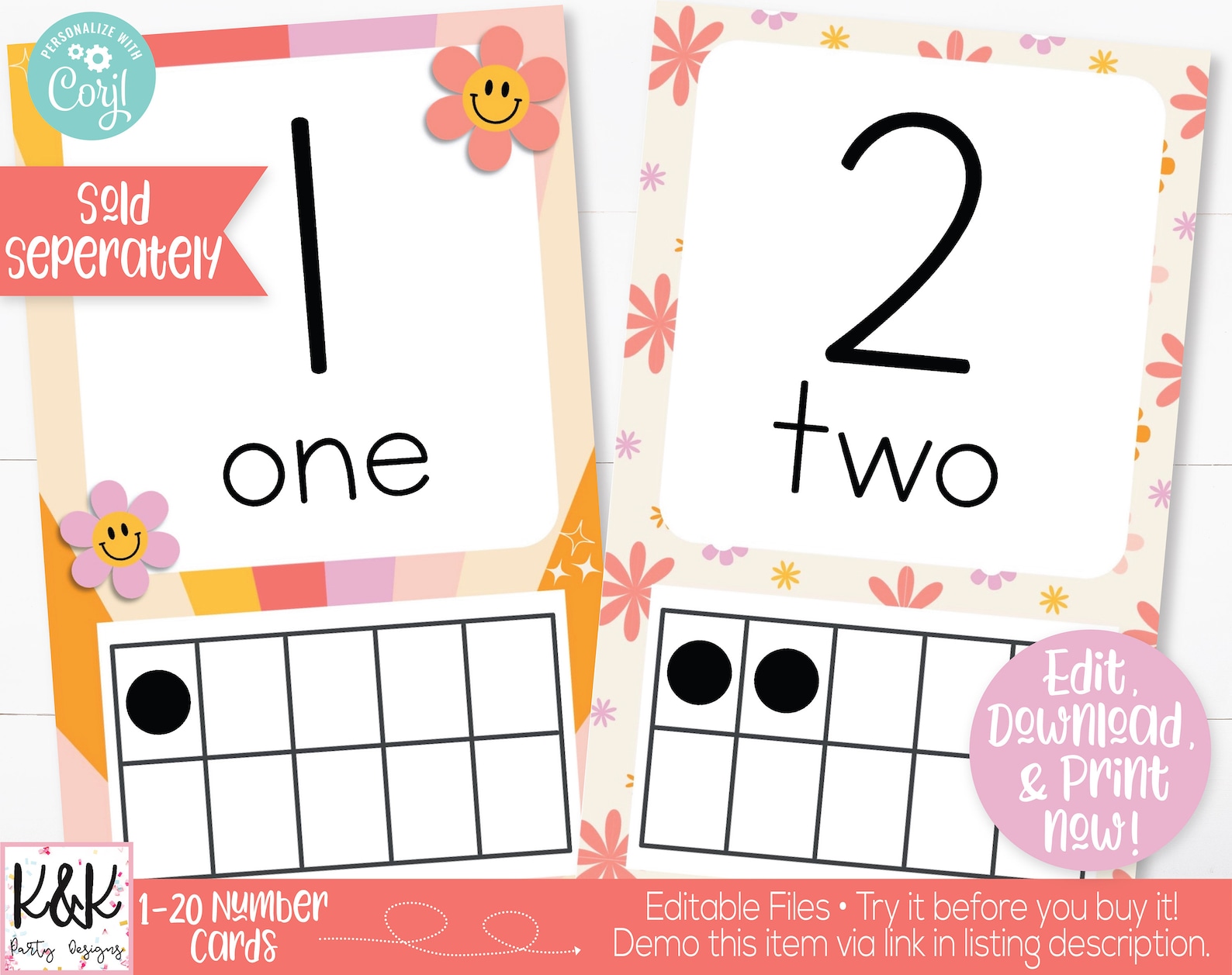 Retro Groovy Classroom Theme Supplies and Decorations Printable, Retro ...