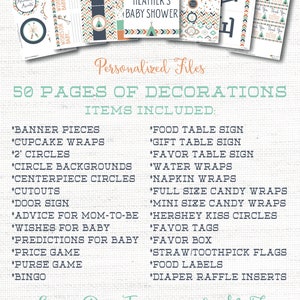 Tribal Aztec Baby Shower Invitation, Tribal Aztec Baby Shower ...