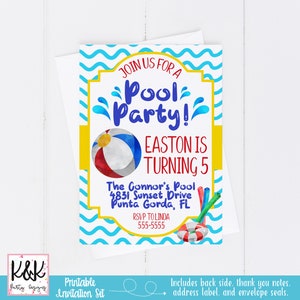 Pool Party Signs, Pool Party Welcome Signs, Pool Party Printable Signs ...