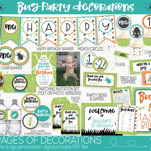 Bug Food Labels, Insect Food Labels, Bug Birthday Party Decorations ...