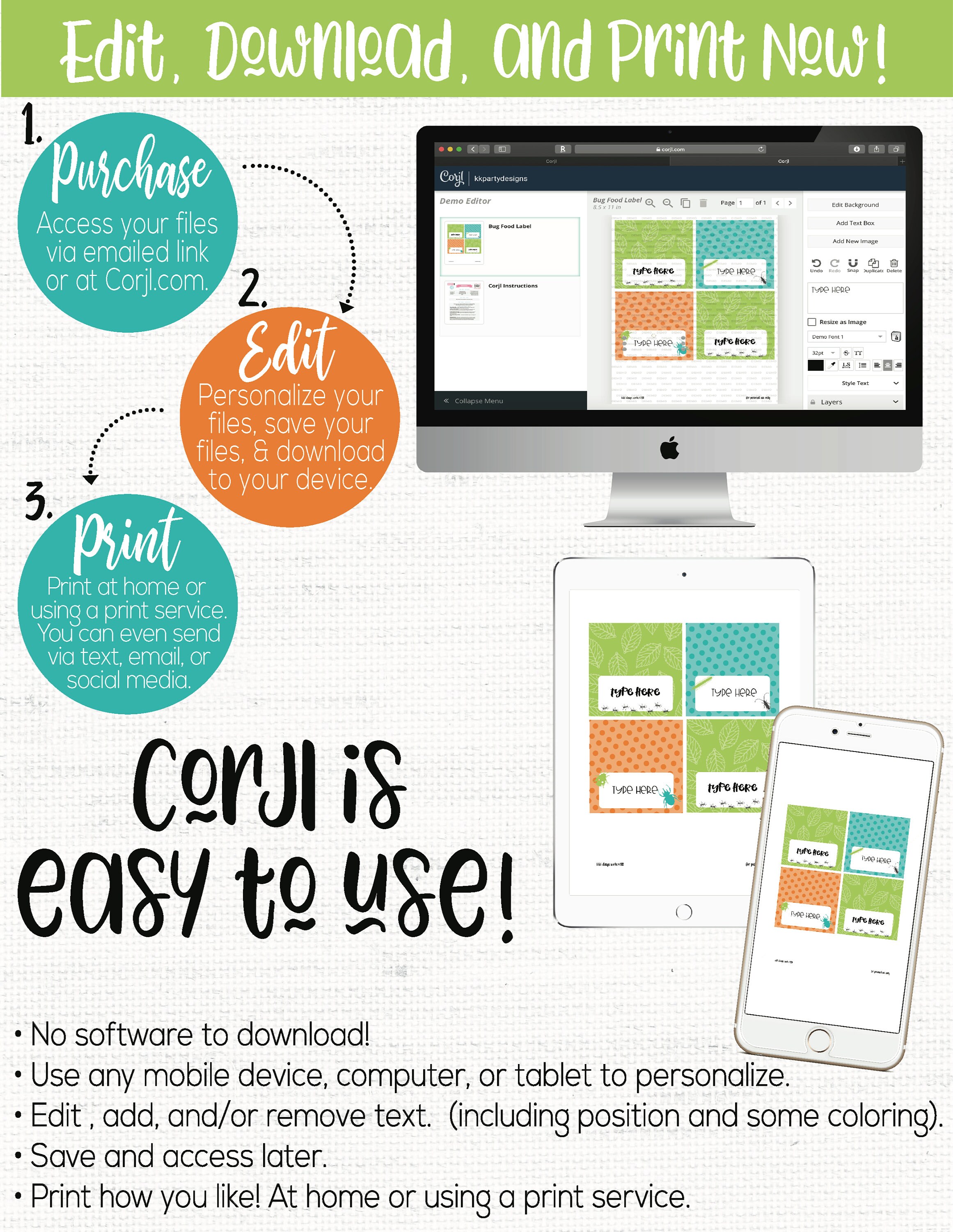 Bug Food Labels Insect Food Labels Bug Birthday Party | Etsy